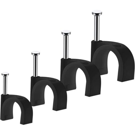 Pack of 400 cable clips - Cable ties, cable organizers, electrical ...