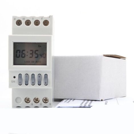 Timer switch, NKG-4 programmable timer switch, DIN rail timer control switch, AC220V 3A