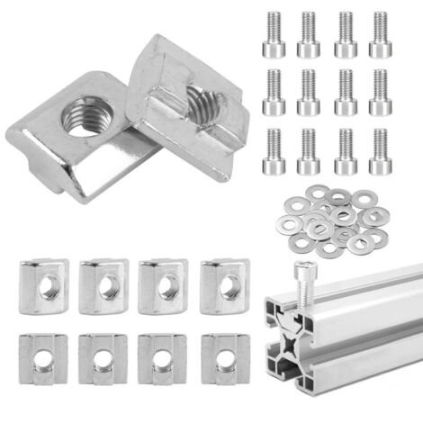 15 Pcs M8 T-Slot Nuts, Sliding Nuts, M8 Hammer Head Aluminum Screws ...