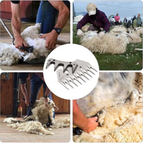 Teeth Straight Sheep Shearing Blade and Combs Replacement Goat Shearing ...
