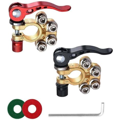Battery Terminals, 2-Piece Battery Terminals, Positive and Negative Car ...