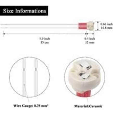 Bi-Pin-Sockel, G4, GU5.3, G6.35, GY6.35, GX5.3 MR16, GZ4 MR11, Halogen ...