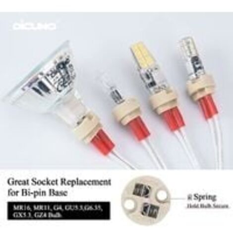 Bi-Pin-Sockel, G4, GU5.3, G6.35, GY6.35, GX5.3 MR16, GZ4 MR11, Halogen ...