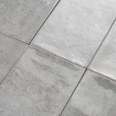Carrelage Mur Mainzu Grey Brillante 10x20 cm