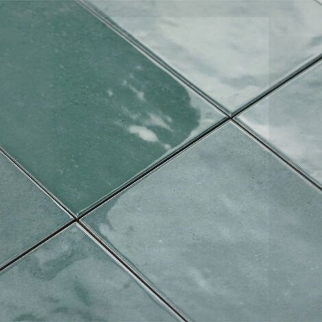 Carrelage Mur Mainzu Green Brillante 10x20 cm