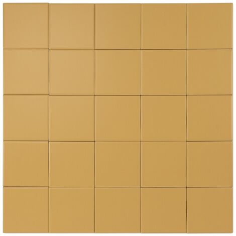 Carrelage Mur Ceramic Connection Yellow Mate 10 x 10 cm