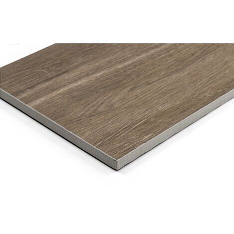 Fliese in Holzoptik Natur Dunkel Matt 19,5x120 cm