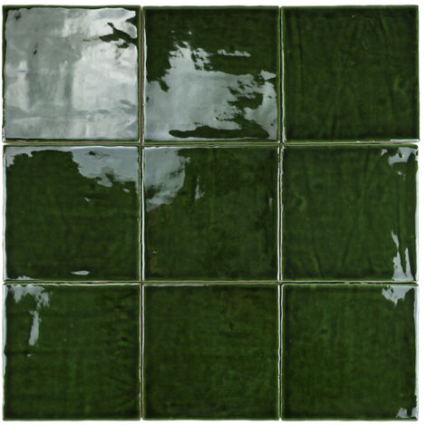 Fliese Creta-13 Dunkelgrün 13x13 cm