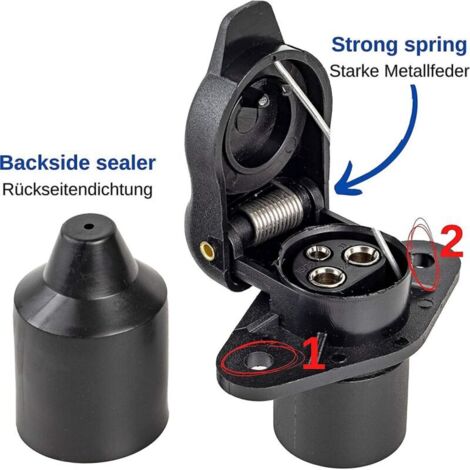 3-poliger Adapter zum Anschluss von Anhängern und Wohnwagen ...