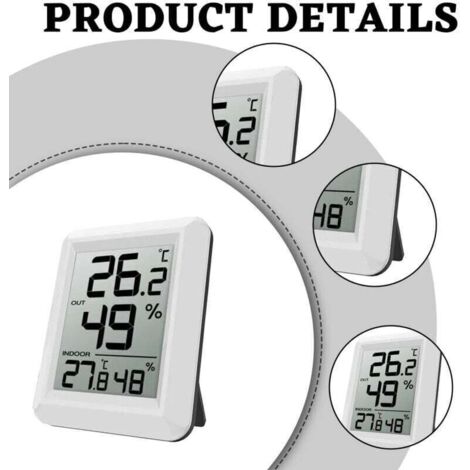 Drahtlose Wetterstation für den Innen- und Außenbereich mit Außensensor ...