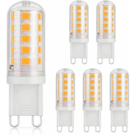 6er-Pack G9 3W LED-Lampen – Warmweiß 3000K, Energiesparend