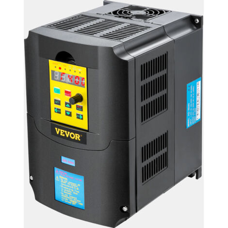 Contrôleur de vitesse 220V moteur triphasé variateur fréquence 4kW ...