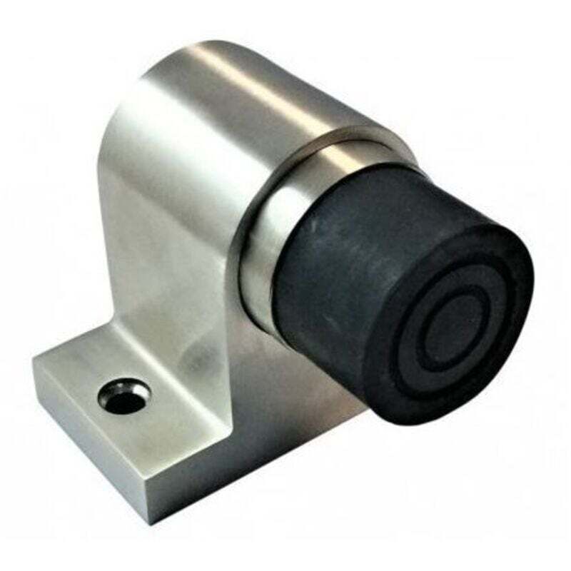 Heavy-duty door stop, spring-loaded, 304 stainless steel, finely ...