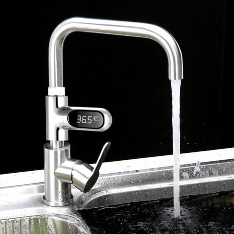 Shower thermometer, LED digital shower temperature display, Celsius ...