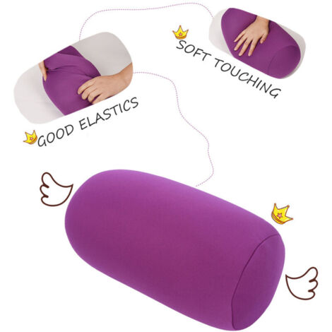 Micro Mini Microbead Back Cushion Roll Pillow Travel Home Sleep ...
