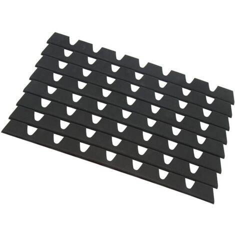 Car Exterior 8-Piece Front Bumper Scratch Guard Set, Universal Black ...