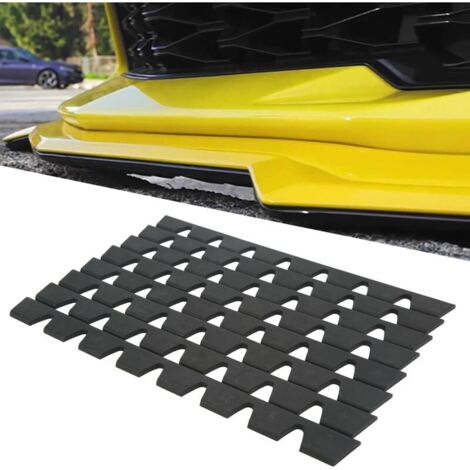 Car Exterior 8-Piece Front Bumper Scratch Guard Set, Universal Black ...