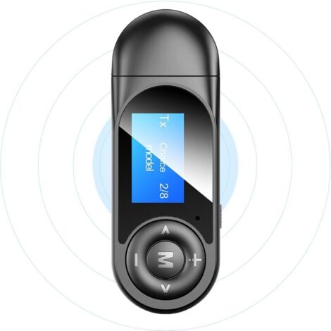 Bluetooth 5.0 Transmitter and Receiver, 2-in-1 Bluetooth Audio Adapter ...