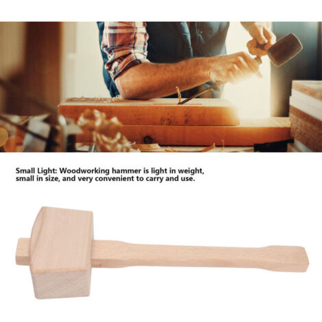 Wooden Mallet, Beech Wood Carving Solid Wood Non-Destructive Percussion ...