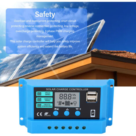 12V 24V Photovoltaic Solar Charge Controller, Low Adaptive Power ...