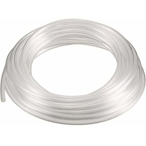 4mm x 2.5mm Polyurethane tube, pneumatic air hose, clear white, 6m long.