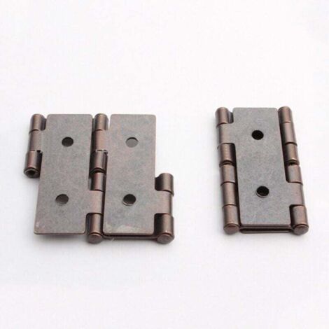 Double Action Folding Screen Hinge, 8 pieces, 46x42mm, Vintage Red, by