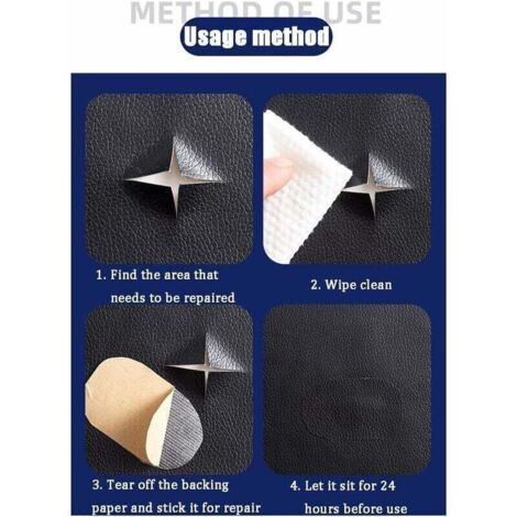 Faux Leather Self-Adhesive Leather Repair Patch with 3M Adhesive ...