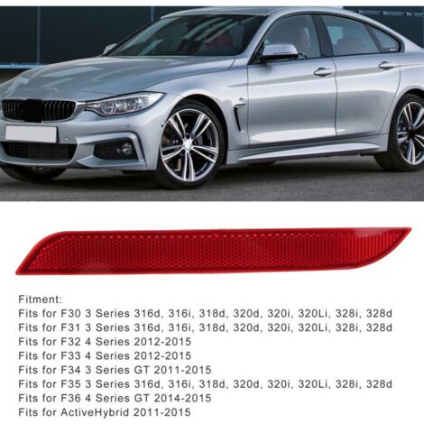 Rear bumper reflector ABS brake light for F30 F31 F35 3 Series right ...