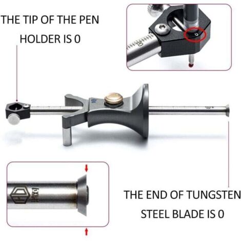 Marking Gauge Parallel Line Drawing Device Multifunctional Marking Tool ...