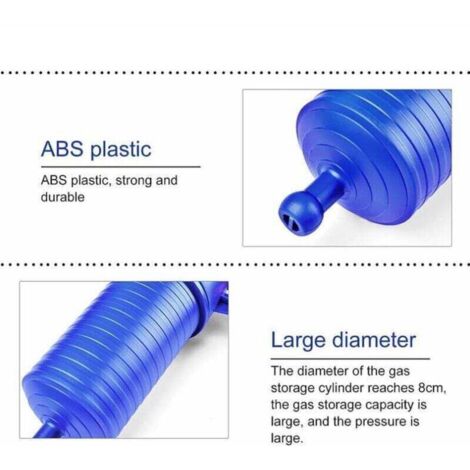 Toilet Plunger, Unblocking Blocked Toilets, Manual High Pressure Drain ...