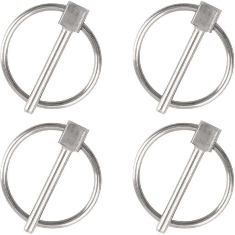Safety pin, 4PCS Dia 3mm stainless steel round safety pin trailer ...