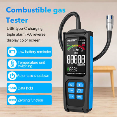 Portable combustible gas leak detector, natural gas leak tester ...