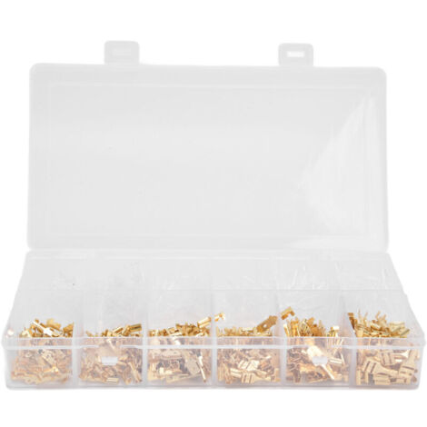 450-piece crimp terminal block for wires, quick-connect male and female ...