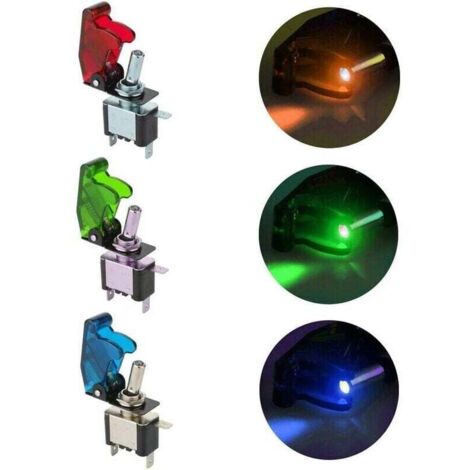 BR-Life Pack of 3 DC12V-24V 20A Rocker Switches, with Waterproof Cap ...