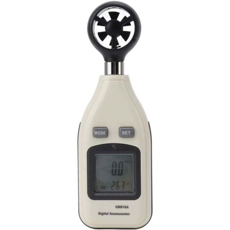 Digital anemometer with LCD screen, wind speed and temperature gauge ...