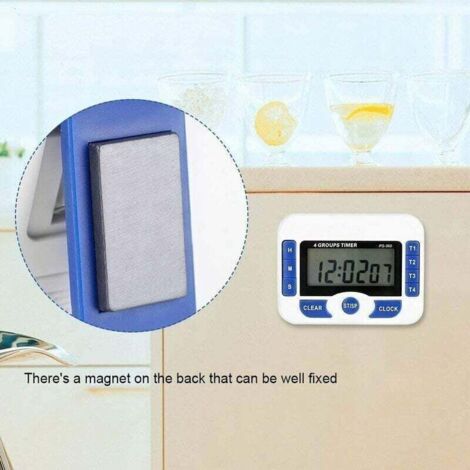 4-Channel Multi-Function Countdown Timer, Adjustable Digital Cooking ...