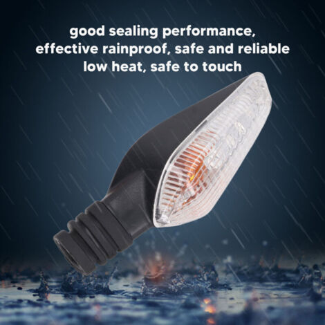 12V Motorcycle Turn Signal Lights, High Brightness Orange/Red ...