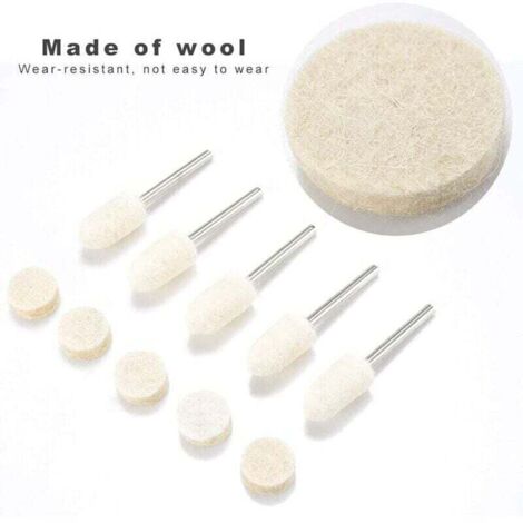 102 wool felt polishing pads, abrasive polishing wheel for accessories ...