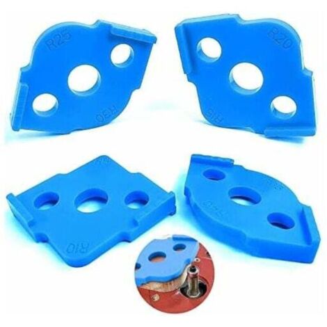 Set of 4 Tabletop Router Jigs, R5 - R40 Cutting Plan Jig, Corner Radius ...