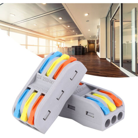 50 pieces 1128AWG PCT-2-3 electrical cable conductor junction block ...