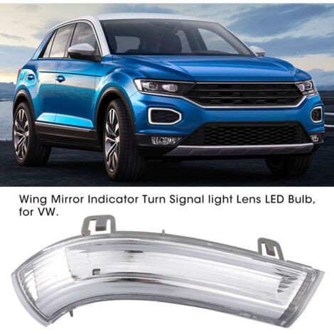 Pair of LED Left and Right Wing Mirror Turn Signal Lenses for 1K0949101