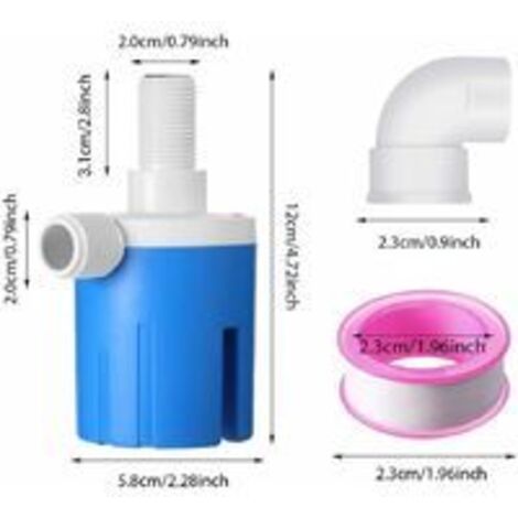 1/2" Automatic Water Level Adjustment Valve Water Turn Float Tap for ...