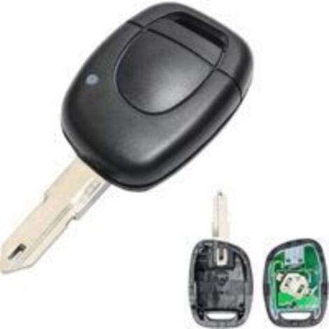 433MHz Car Key Remote Control 1 Button Remote Key Shell for Clio 2 ...