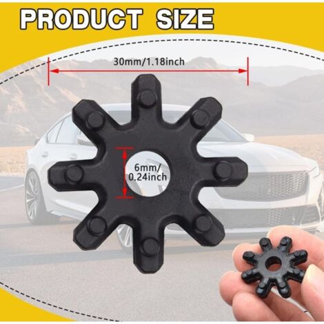 Steering column motor coupler, 2 pieces, flexible coupler for cars ...