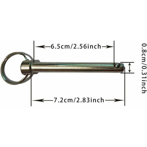 Quick Release Pins, 8mm Locking Pin with Spring Ball End, Locking ...