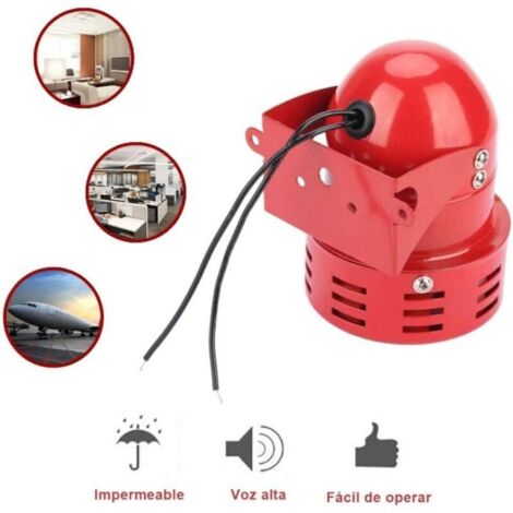 Outdoor Alarm Siren, 220V 120dB MS-190 Mini Wired Siren, Industrial ...