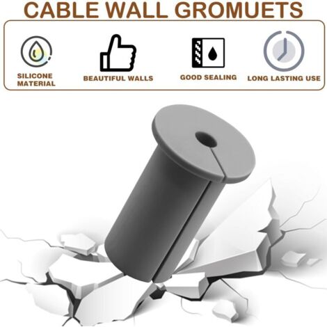 4-piece cable routing kit, wall cable grommets, wall cable hole covers ...