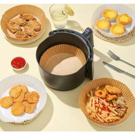 Air Fryer Parchment Paper, 100 Pieces 20cm Air Fryer Baking Paper, Non ...