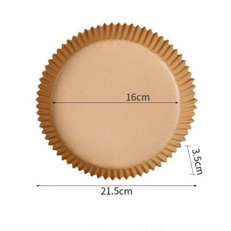 Air Fryer Parchment Paper, 100 Pieces 20cm Air Fryer Baking Paper, Non ...