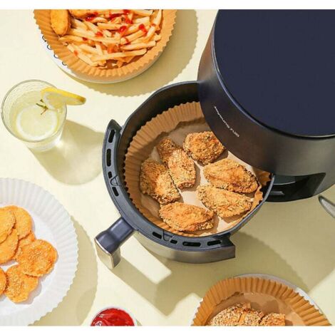 Air Fryer Parchment Paper, 100 Pieces 20cm Air Fryer Baking Paper, Non ...